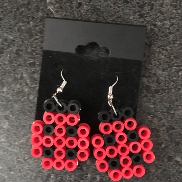Jewelry | Handmade Ladybug Perler Bead Earrings | Poshmark